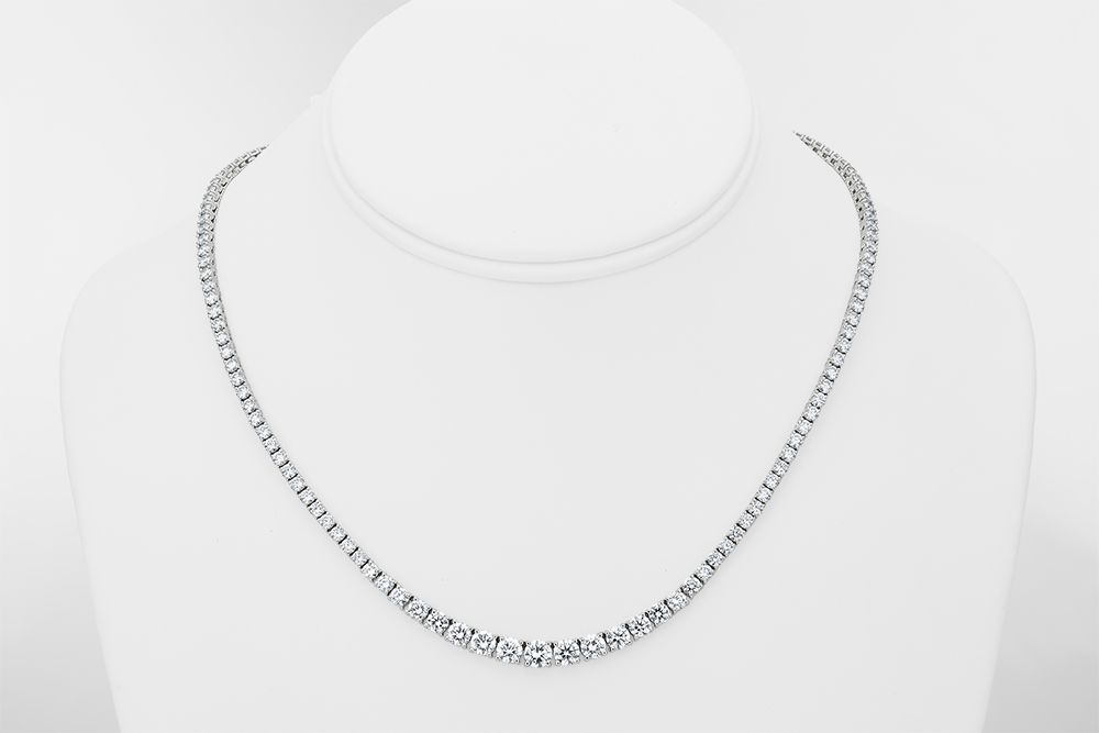 Graduated diamond eternity necklace store