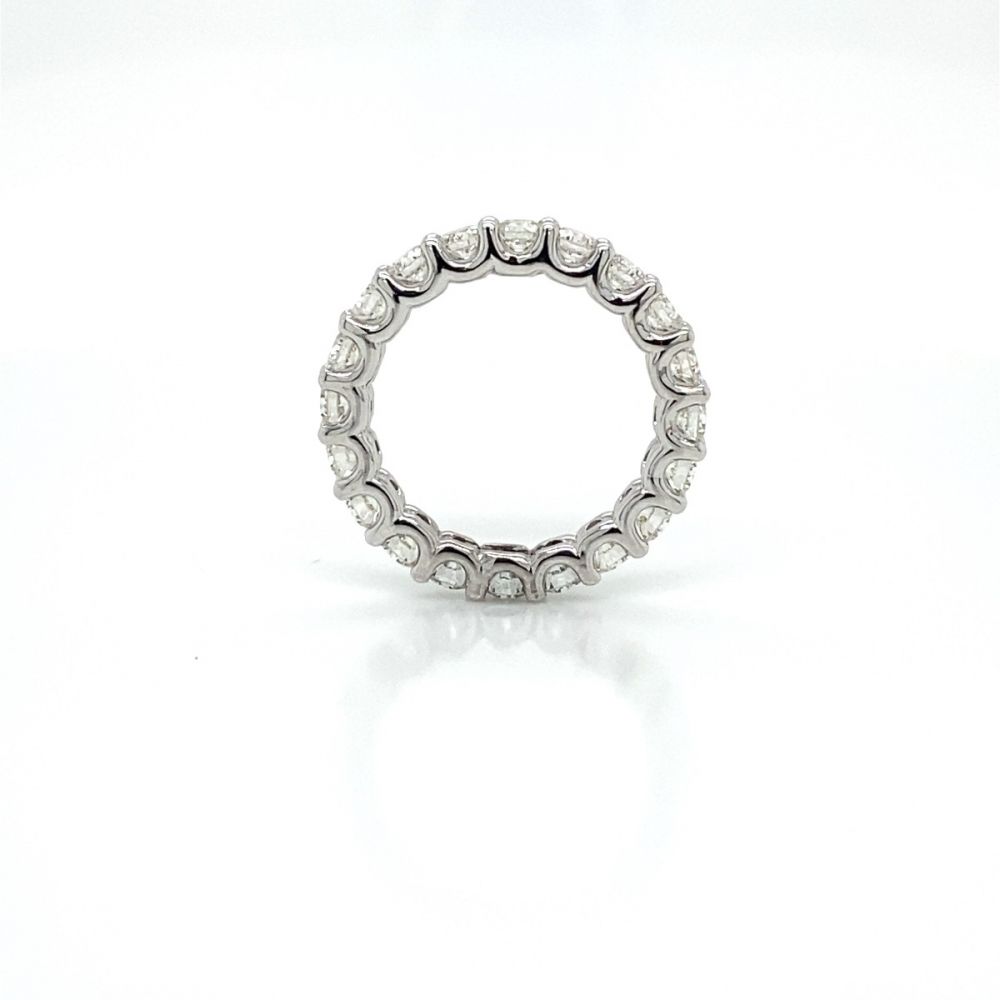 U Prong Round Diamond Eternity Ring in Platinum 2.05ct. tw